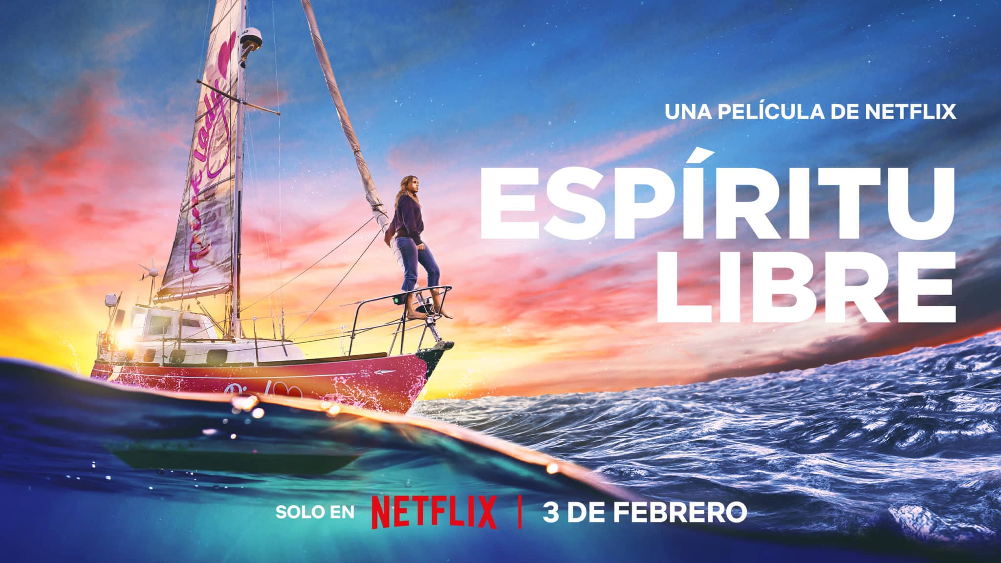 Netflix estrenará "Espíritu libre": la historia de aventura de una joven navegante